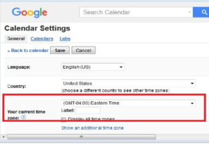 How to Change Gmail Time Zone Settings