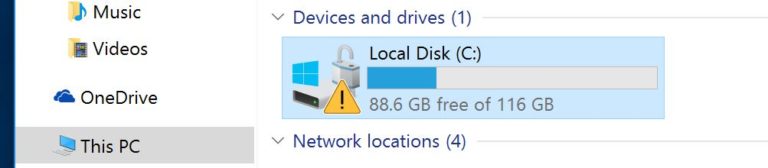 Remove Padlock or Lock Icon from Drives in Windows 10