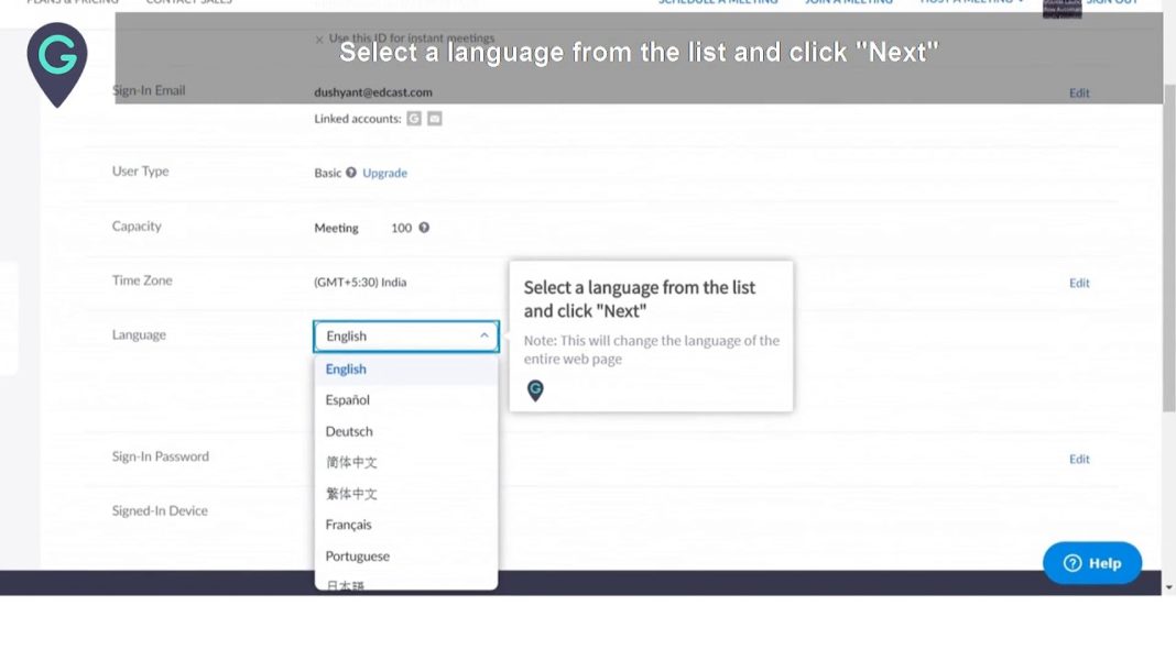How to Change the Language Settings in Zoom Client or App