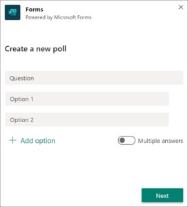 How to Create Quick Polls or Surveys in Microsoft Teams