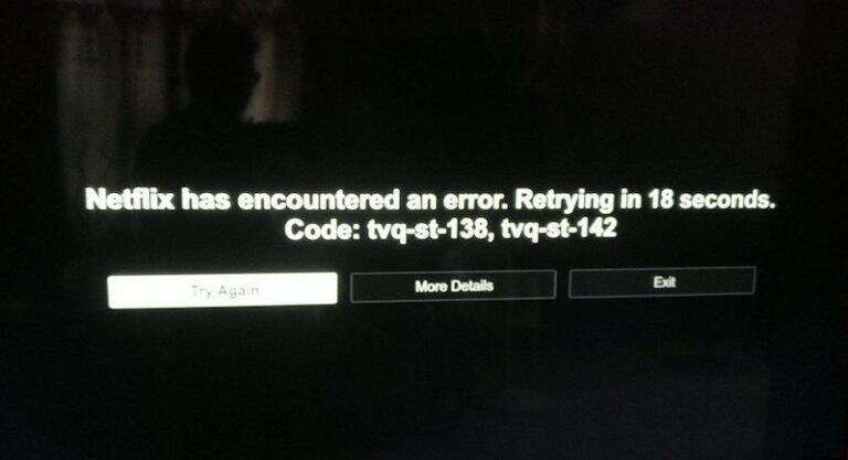 How to Fix Netflix Error Code tvq-st-141, tvq-st-142 or UI-502