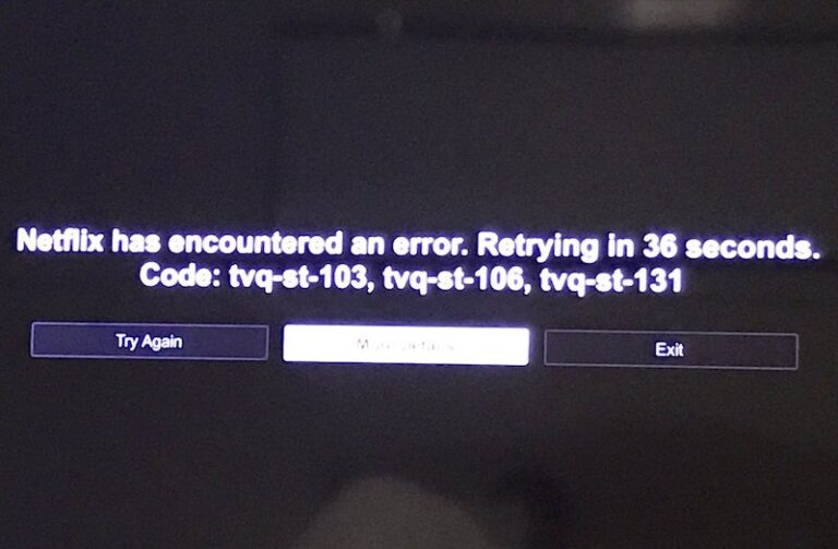 Fix Netflix Error Code tvq-st-106, tvq-st-120 or tvq-st-131