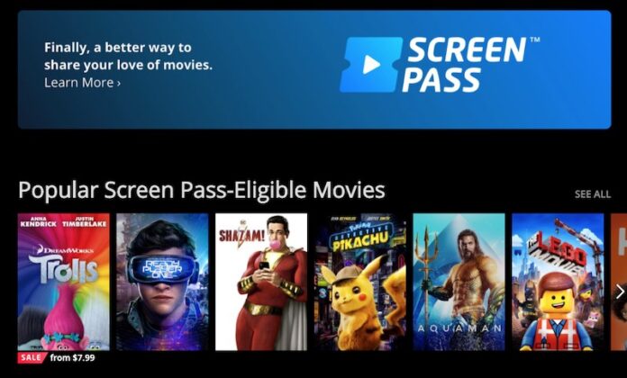Use Movies Anywhere Screen Pass Digital Lending Program