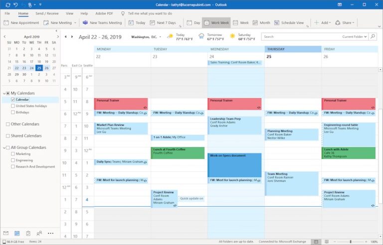 How To Export Microsoft Outlook Calendar To Excel CSV File