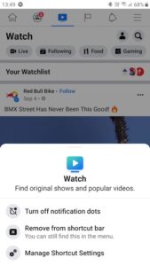 Disable the "Continue on Watch" Feature on Facebook Videos