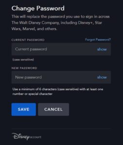 How to Find or Reset your Forgotten Disney Plus Password