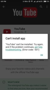 How to Fix Google Play Store Can't Install App Error Code 501