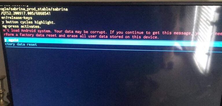Fix Your Data May be Corrupt Chromecast with Google TV Error