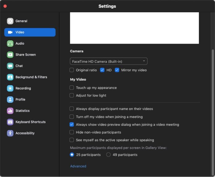 How to Enable and Force Zoom to Use Webcam in HD Quality