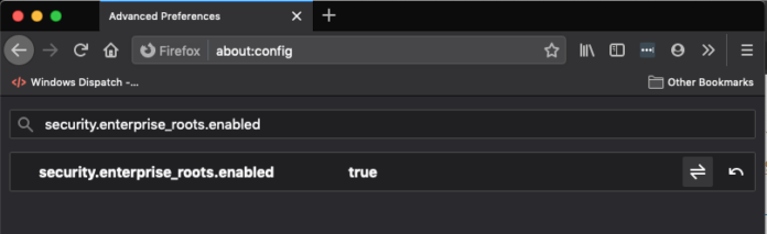 Fix MOZILLA_PKIX_ERROR_MITM_DETECTED Firefox Error