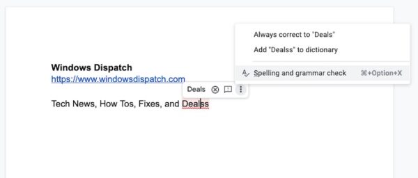 How to Fix Google Docs Spell Check Stopped/Not Working