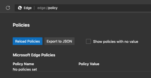 Your browser is managed by your organization on Edge/Firefox