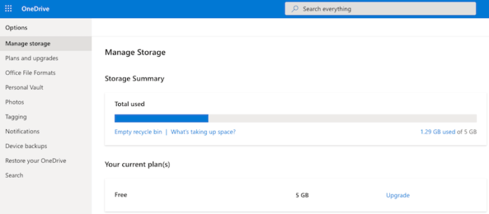 How to Check & Manage Storage Space Usage on OneDrive