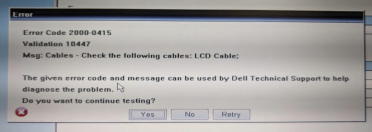 How to Fix Error Code 2000-0415 on Dell Laptop Computers