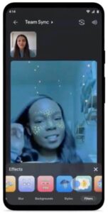 How to Use Video Face Filters on Google Meet Calls/Meetings