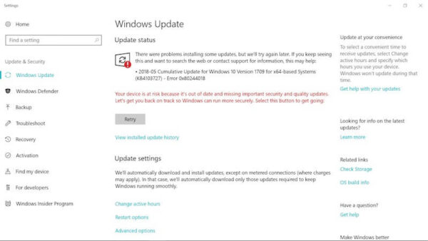 How to Fix Windows 10 Update or MS Store Error 0x80244018