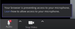 Your browser is preventing access to your microphone Zoom Error