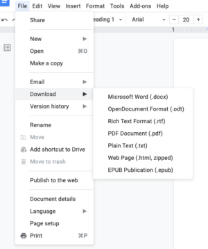 How to Save or Print Google Doc Documents with Comments