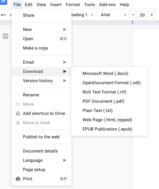 How To Save Or Print Google Doc Documents With Comments