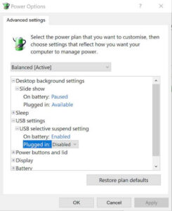 Turn Off USB Selective Suspending Setting on Windows 10/11 PC
