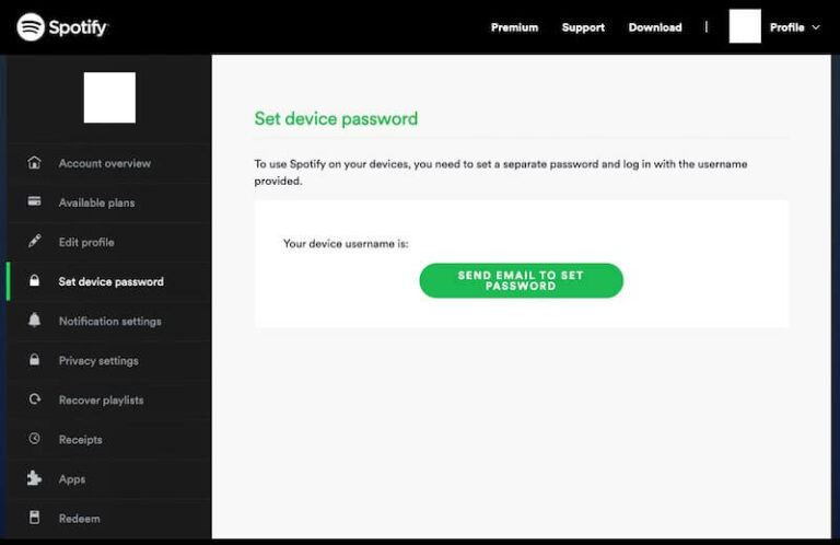 Change or Reset Spotify Account Password on Android/iPhone App