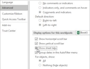How to Fix & Restore Microsoft Excel Worksheet Tabs Missing