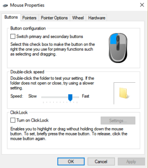 How to Switch Left/Right Mouse Button Windows 10 Functions