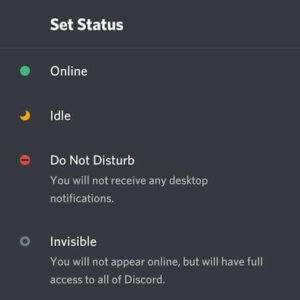 How to Change Online Status or Appear Offline on Discord