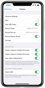 How to Turn Off iPhone Camera Outside The Frame Feature