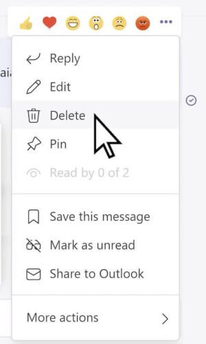How do you Hide or Delete Chat Messages in Microsoft Teams