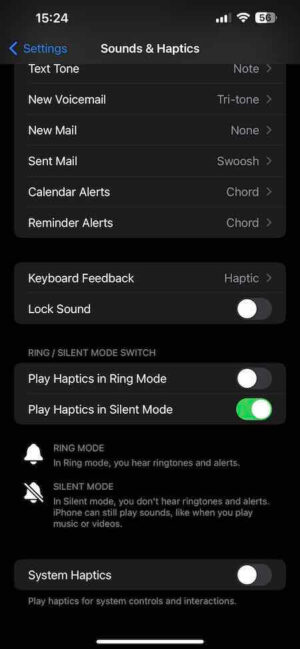 Fix iOS Haptic Keyboard Feedback Not Working on iPhone