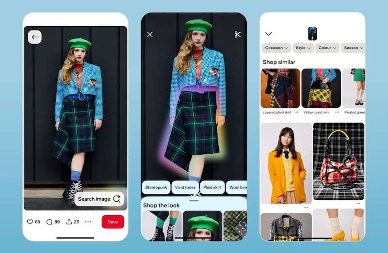 New Visual AI-Powered Image Search Features on Pinterest